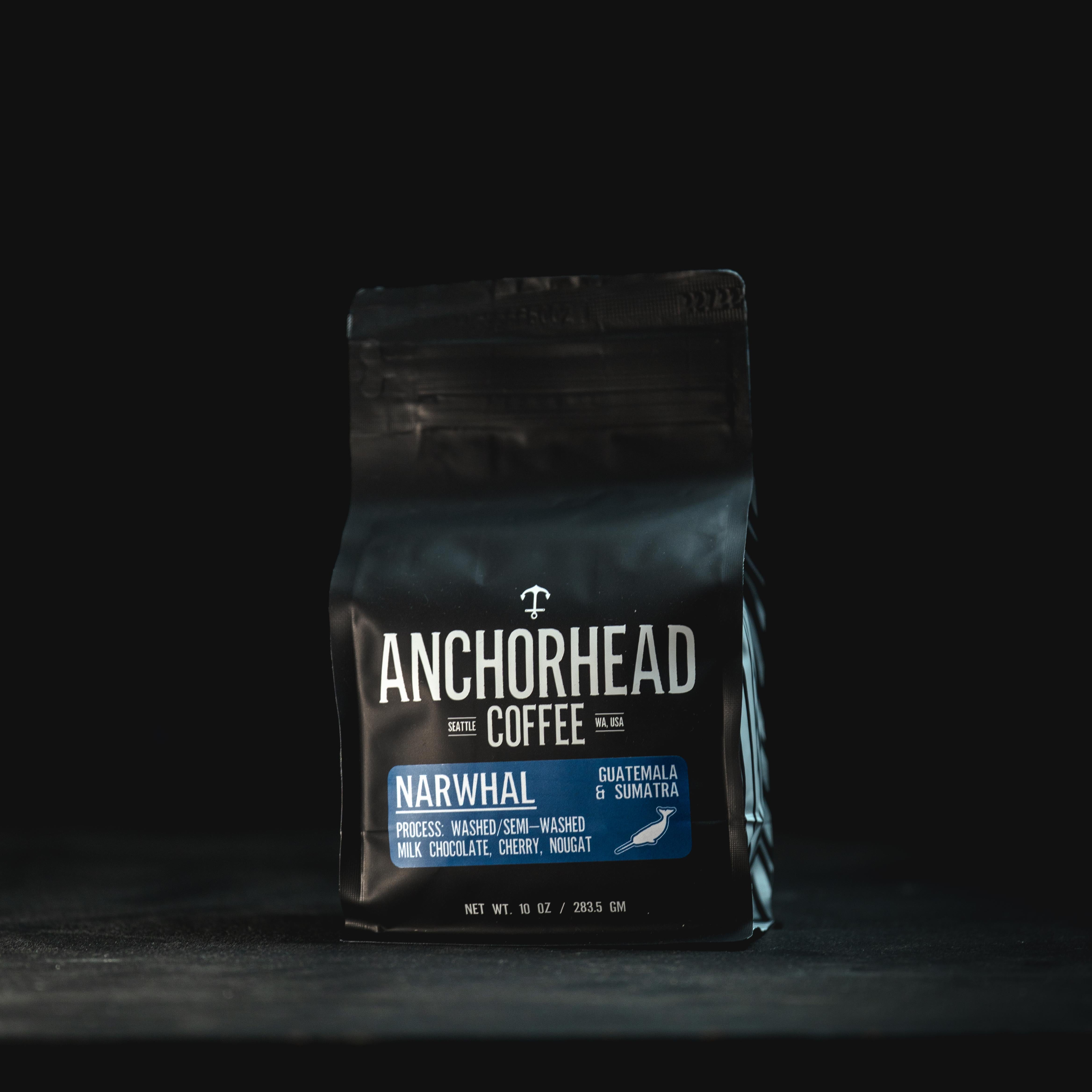 Narwhal Blend | Medium Roast Whole Bean Coffee – Anchorhead Coffee